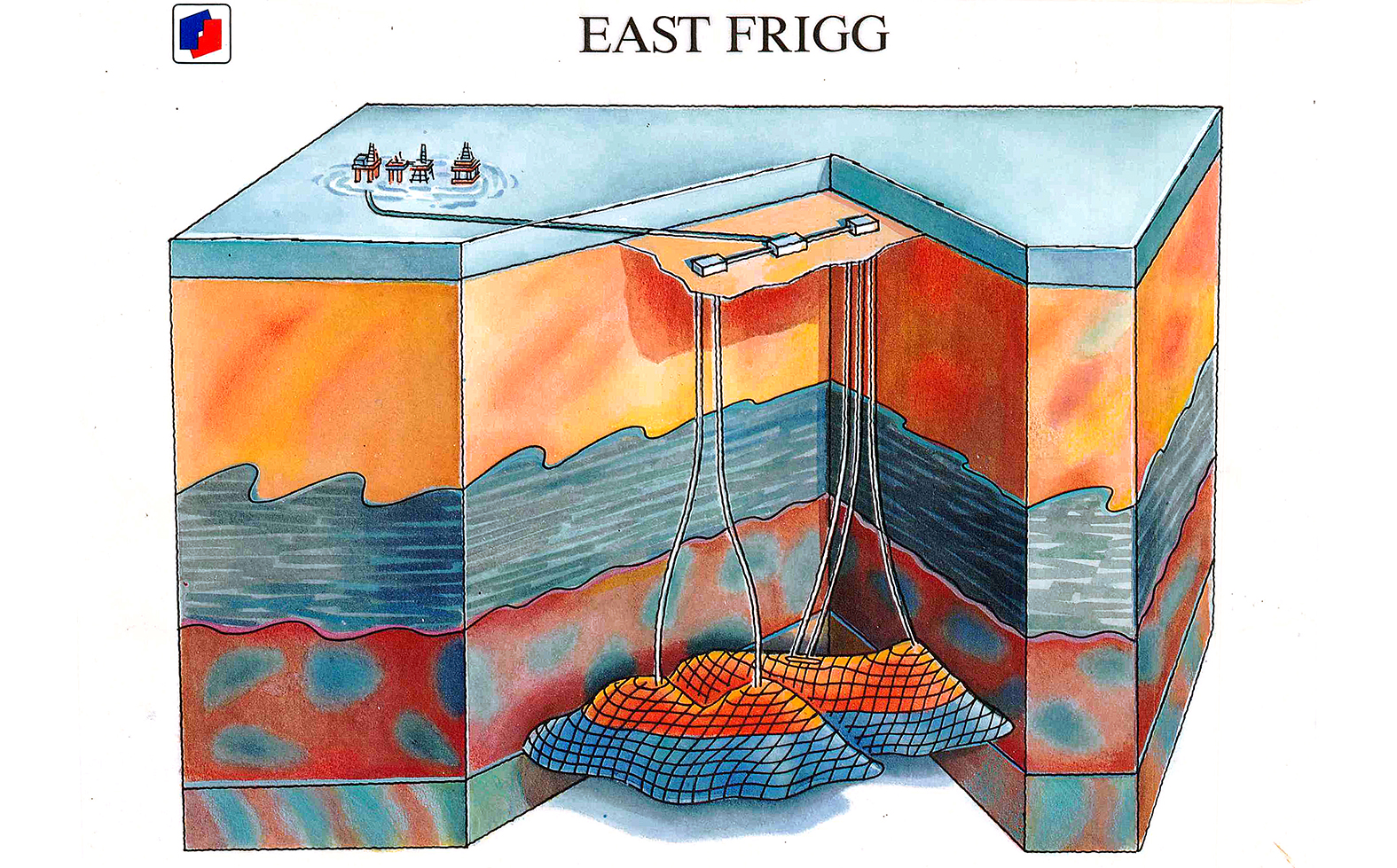 East Frigg reservoir – perspective drawing – Frigg
